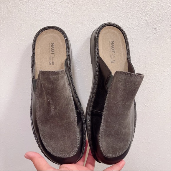 Naot | Shoes | New Naot Utopia Procida Luggage Mule Shoes Slip On Black ...